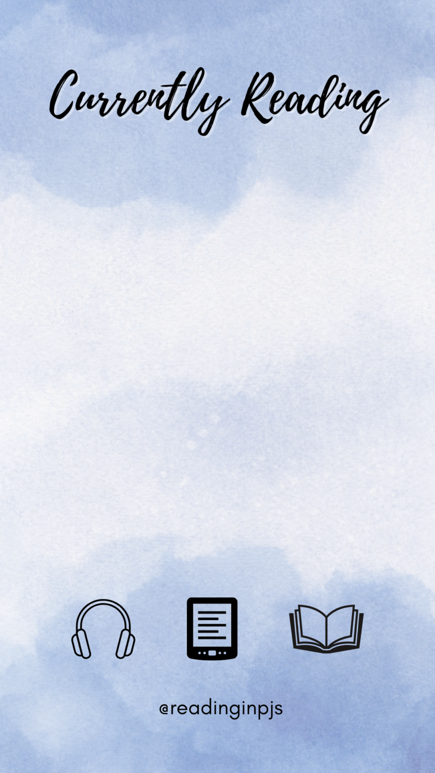 Currently Reading Templates for Instagram Stories - Reading in PJs